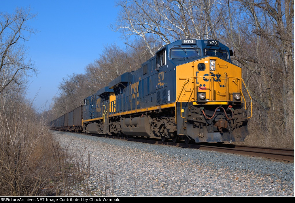 CSX 970 - K185 Northbound approaching Vance Road